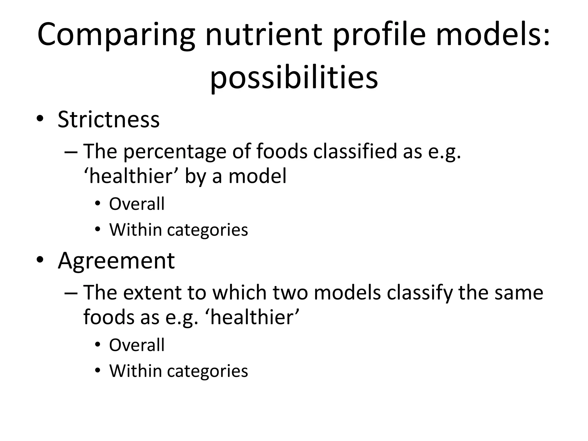 Nutrient Profiling for FOP Labelling_2013 | PDF
