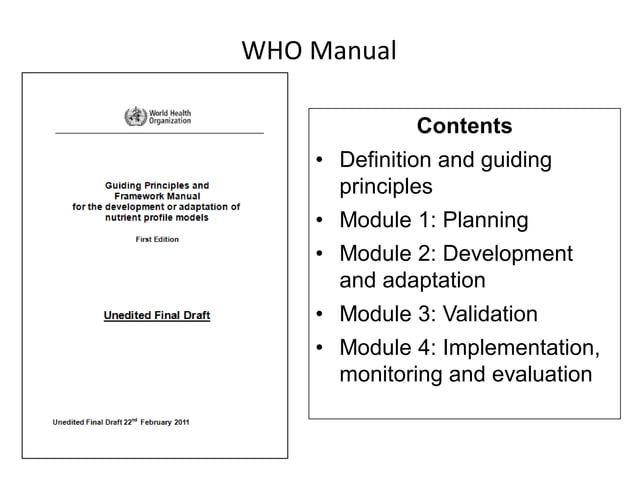 Nutrient Profiling for FOP Labelling_2013 | PDF