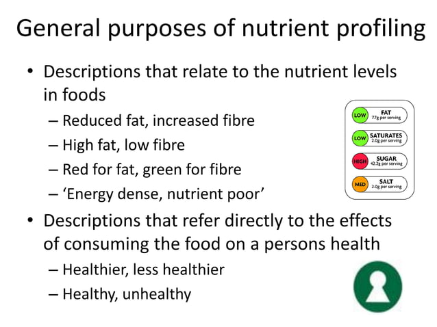 Nutrient Profiling for FOP Labelling_2013 | PDF