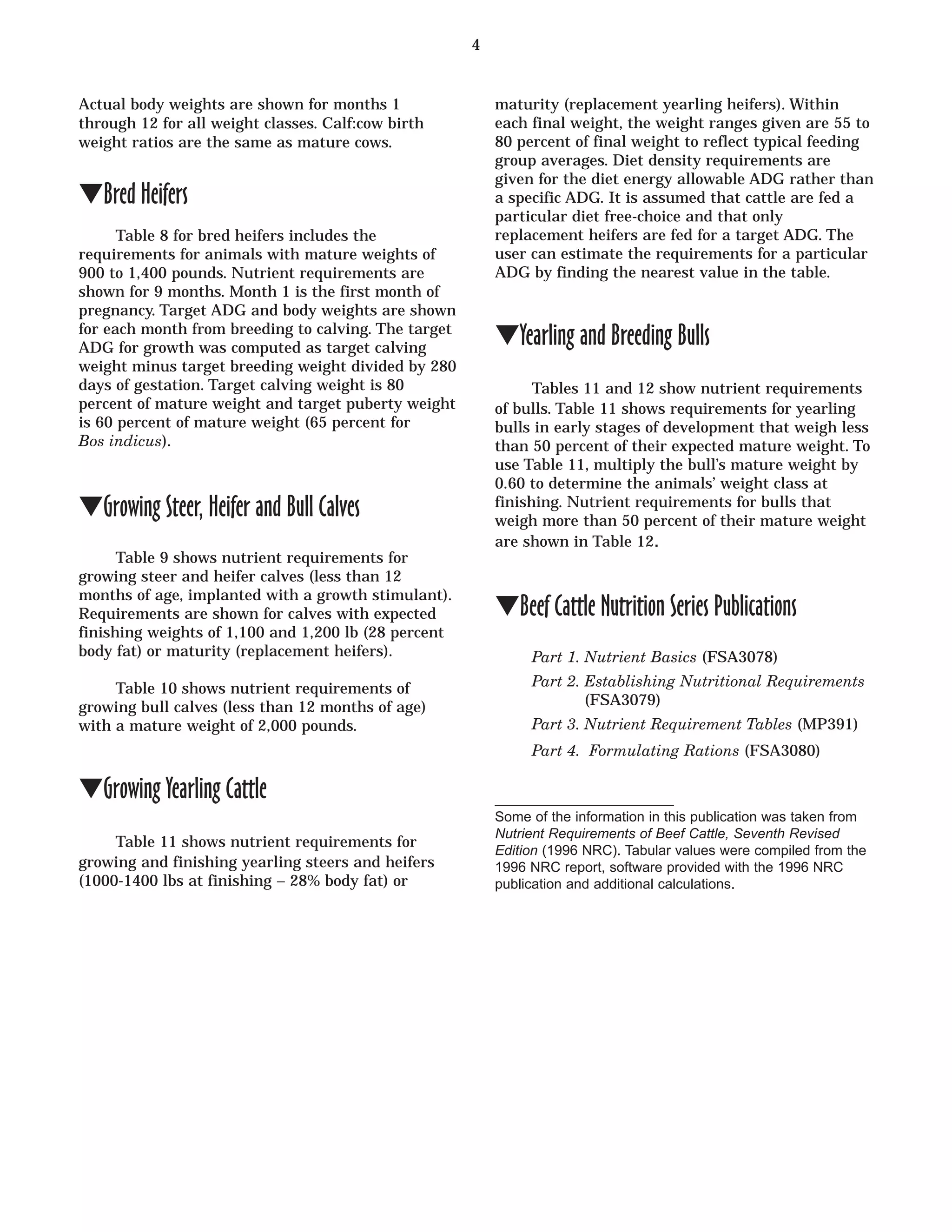 Nutrient requirment table NRC | PDF