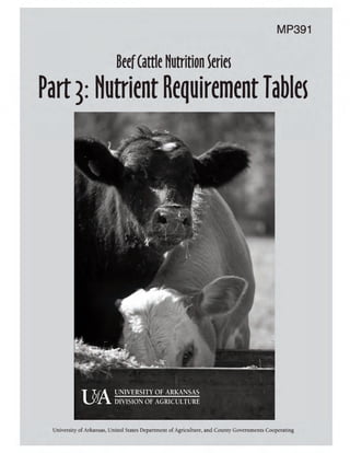Nutrient requirment table NRC | PDF