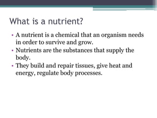 Nutrients | PPTX