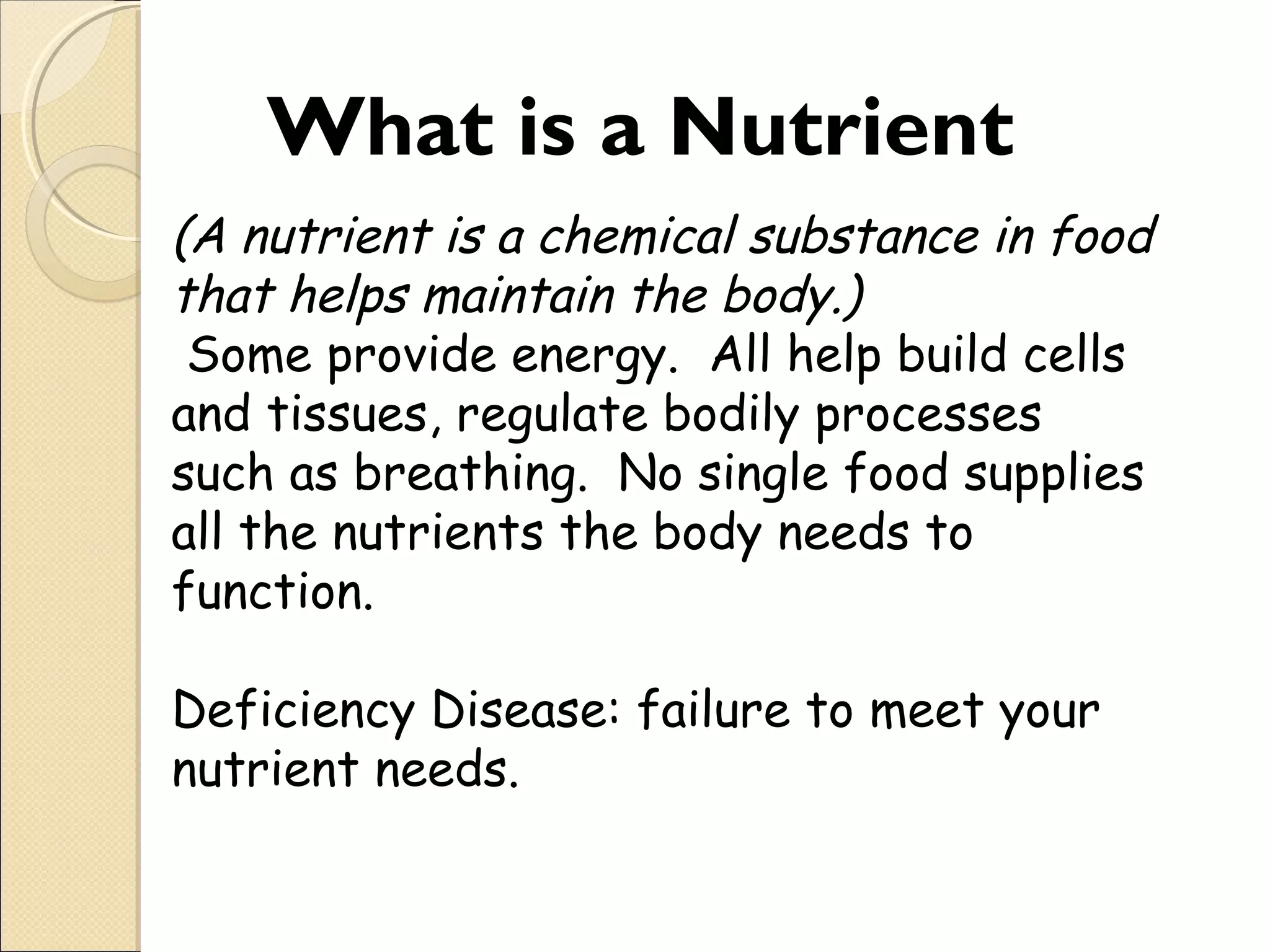 Nutrients | PPT