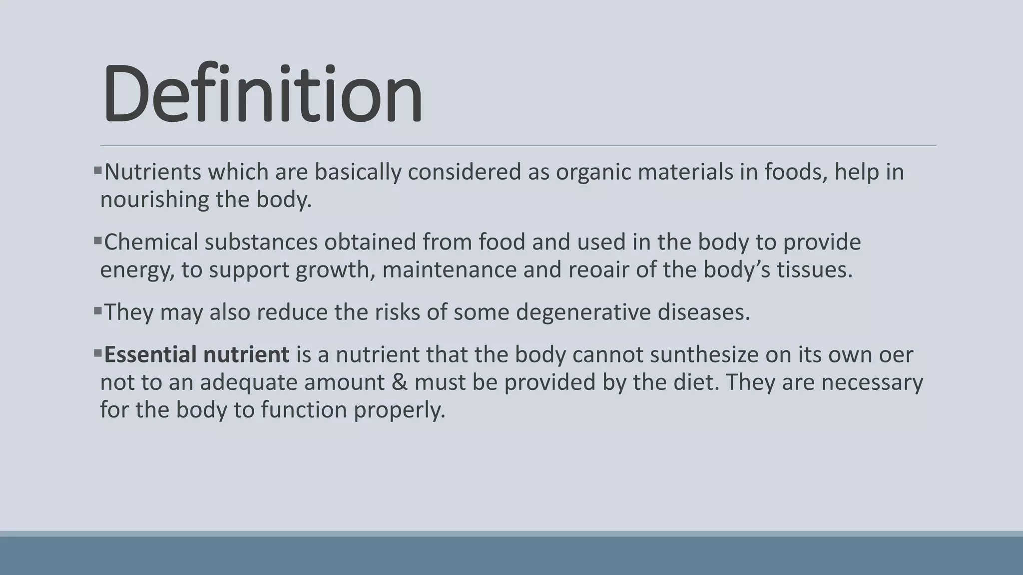NUTRIENTS - A quick introduction | PPTX