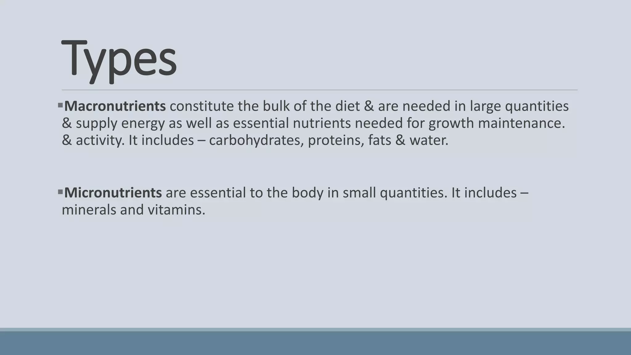 NUTRIENTS - A quick introduction | PPTX