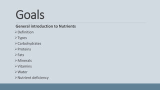 NUTRIENTS - A quick introduction | PPT