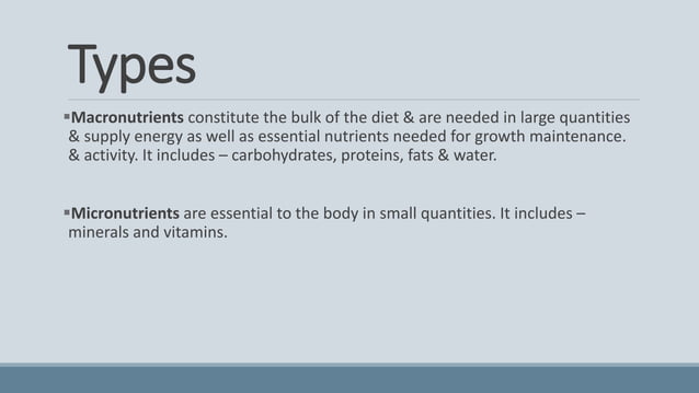 NUTRIENTS - A quick introduction | PPT