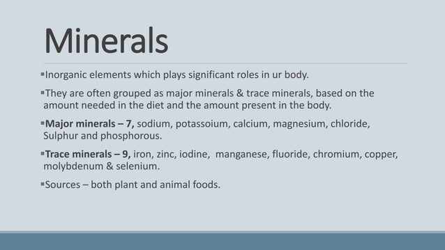 NUTRIENTS - A quick introduction | PPT