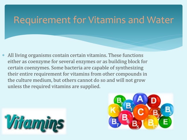 Nutrient requirements in Microorganisms | PPT
