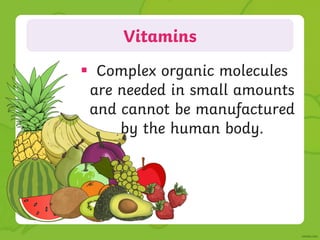 nutrients in food in science grade 8 ggg | PDF