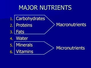 Nutrients And Assessment | PPT
