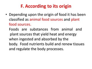 Nutrients classification | PPTX