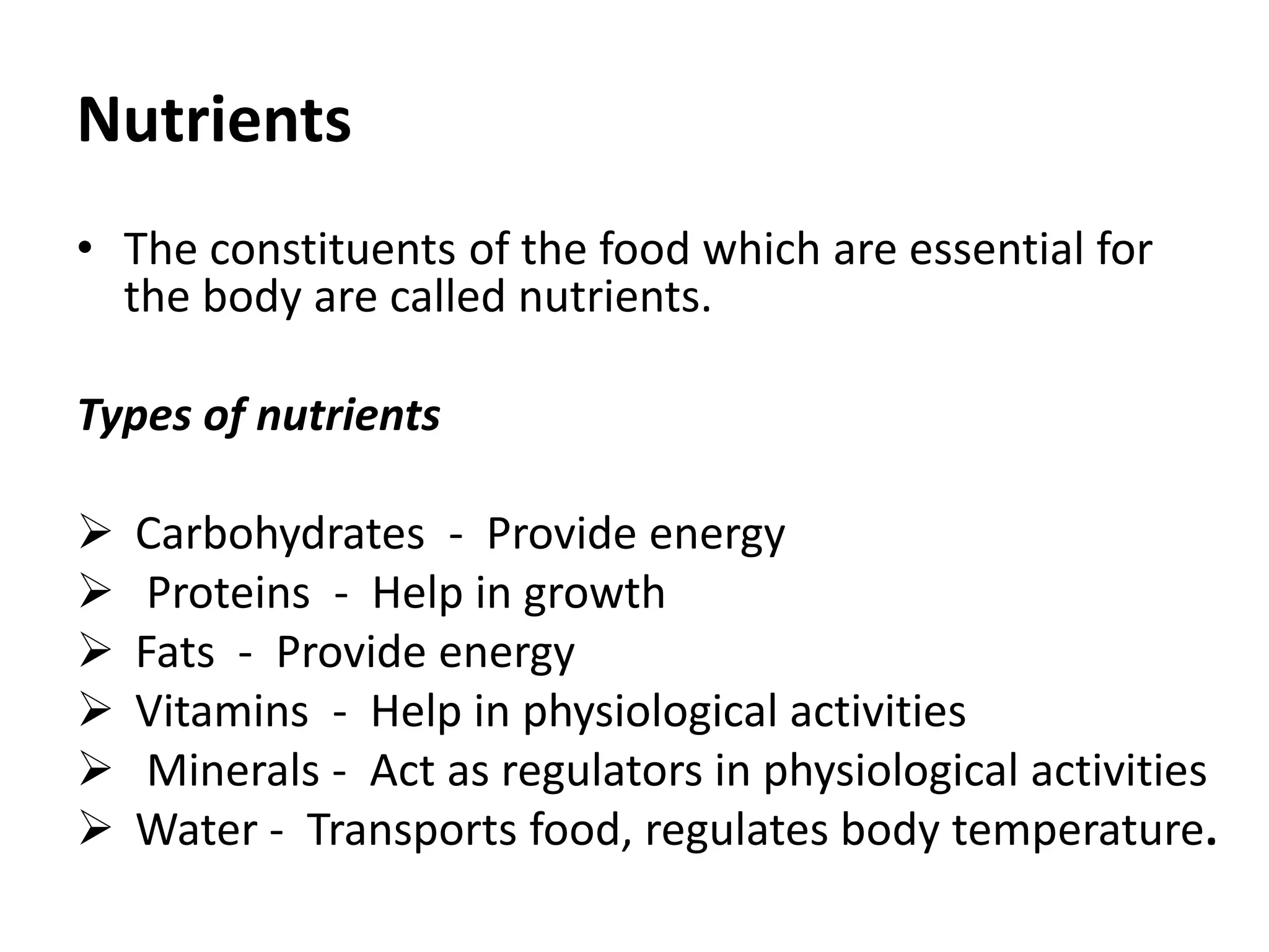 Nutrients & Deficiency disease | PPTX