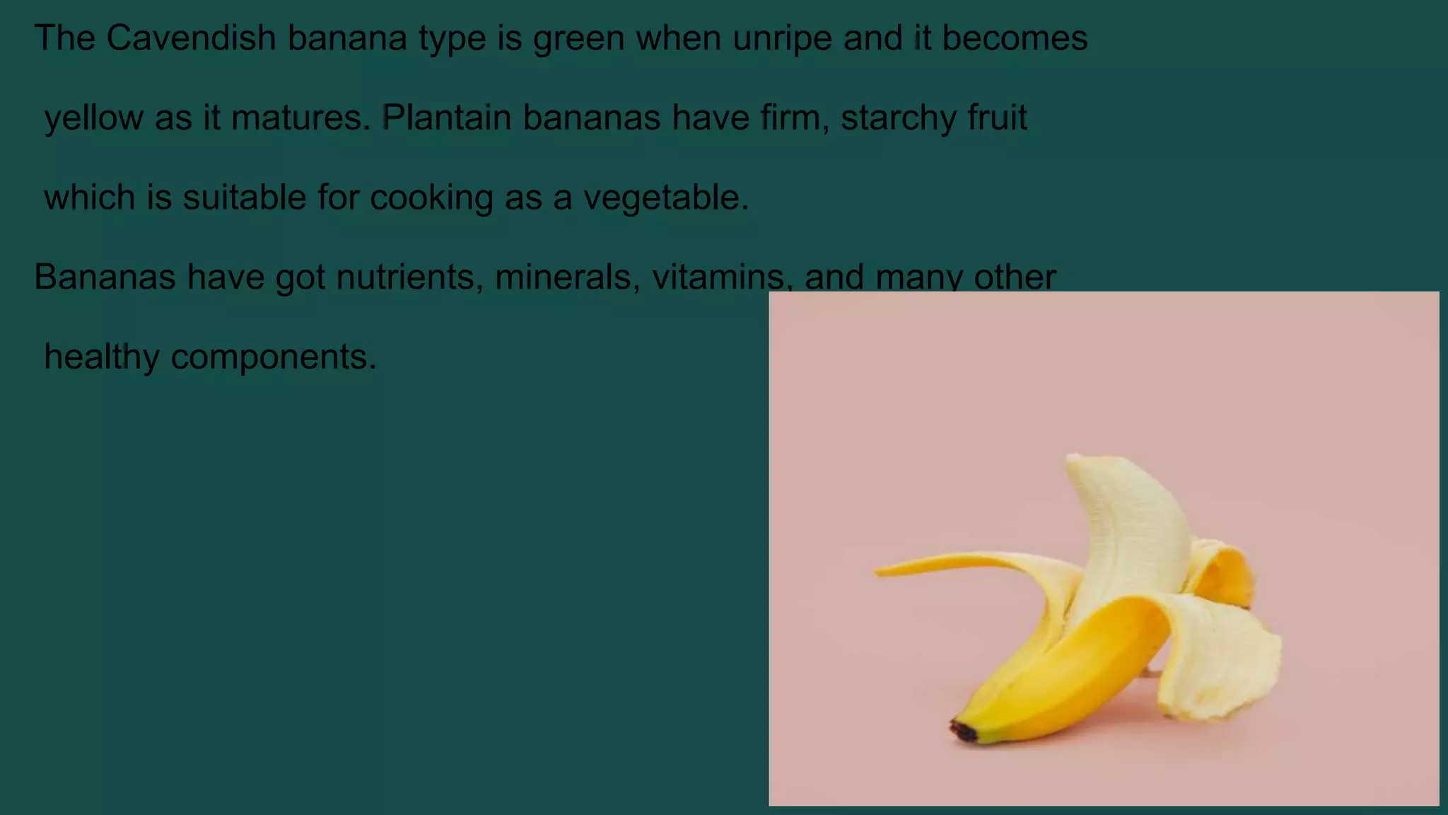 Nutrients In Bananas | PPTX