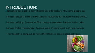 Nutrients In Bananas | PPTX