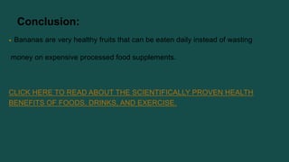 Nutrients In Bananas | PPTX