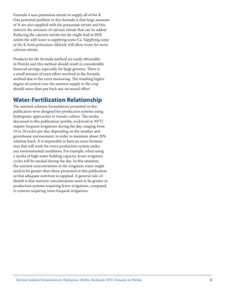 Nutrient solution fotmulation | PDF