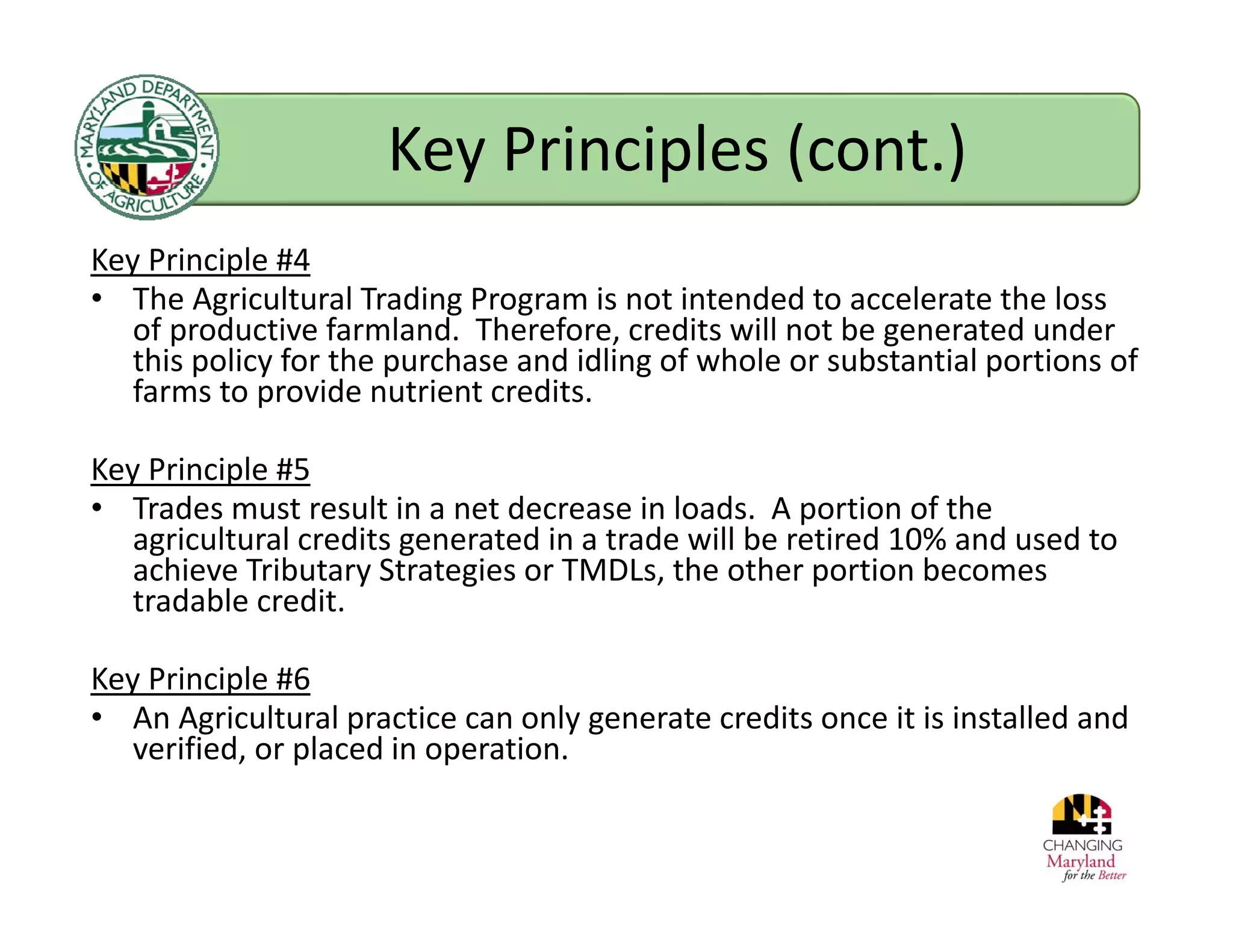 Nutrient trading in maryland keppler | PDF