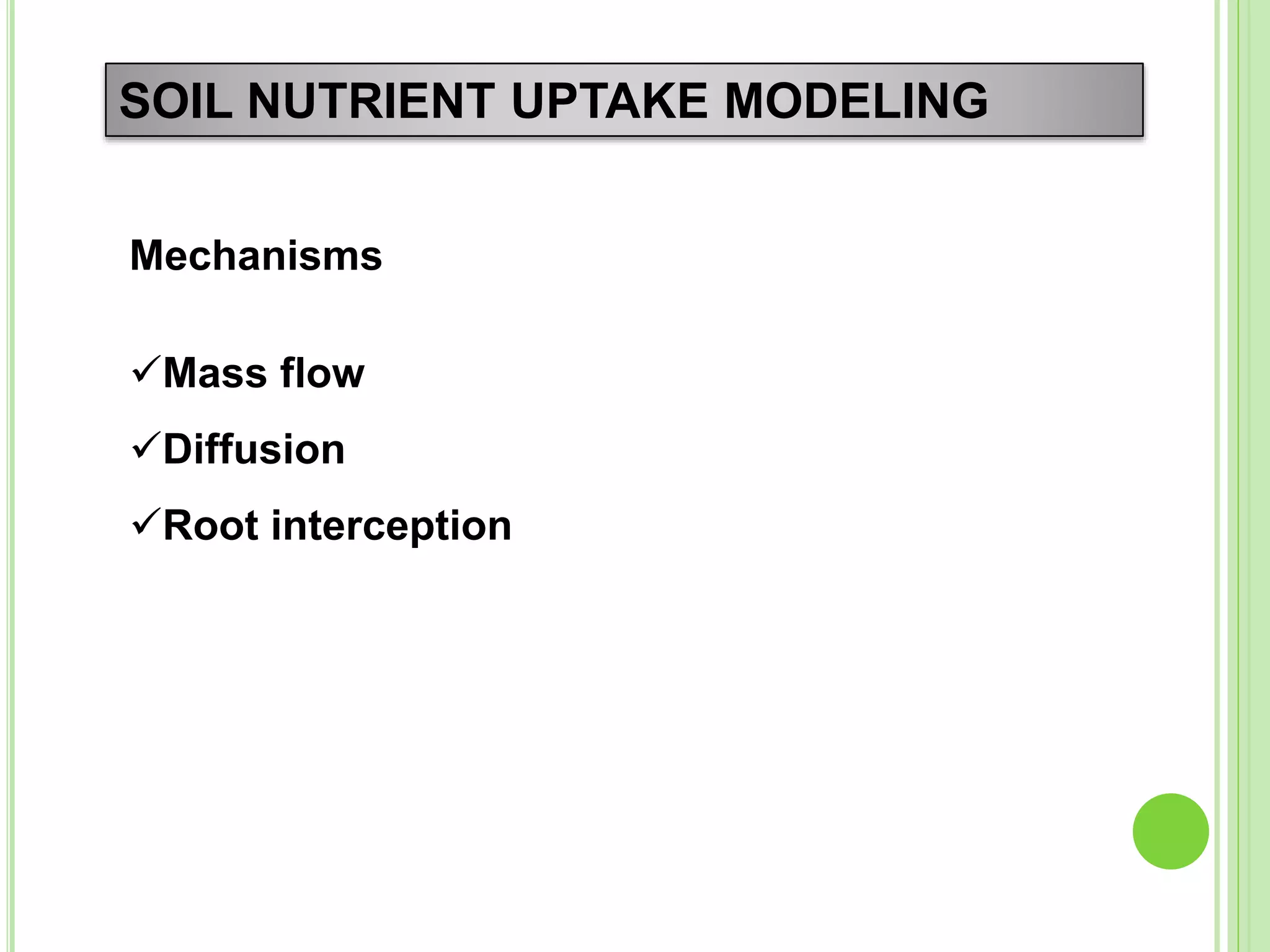 Crop Nutrient uptake models | PPTX