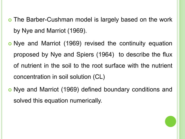 Crop Nutrient uptake models | PPTX | Agriculture | Industries