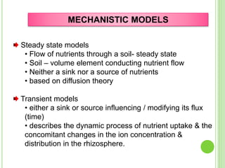 Crop Nutrient uptake models | PPTX