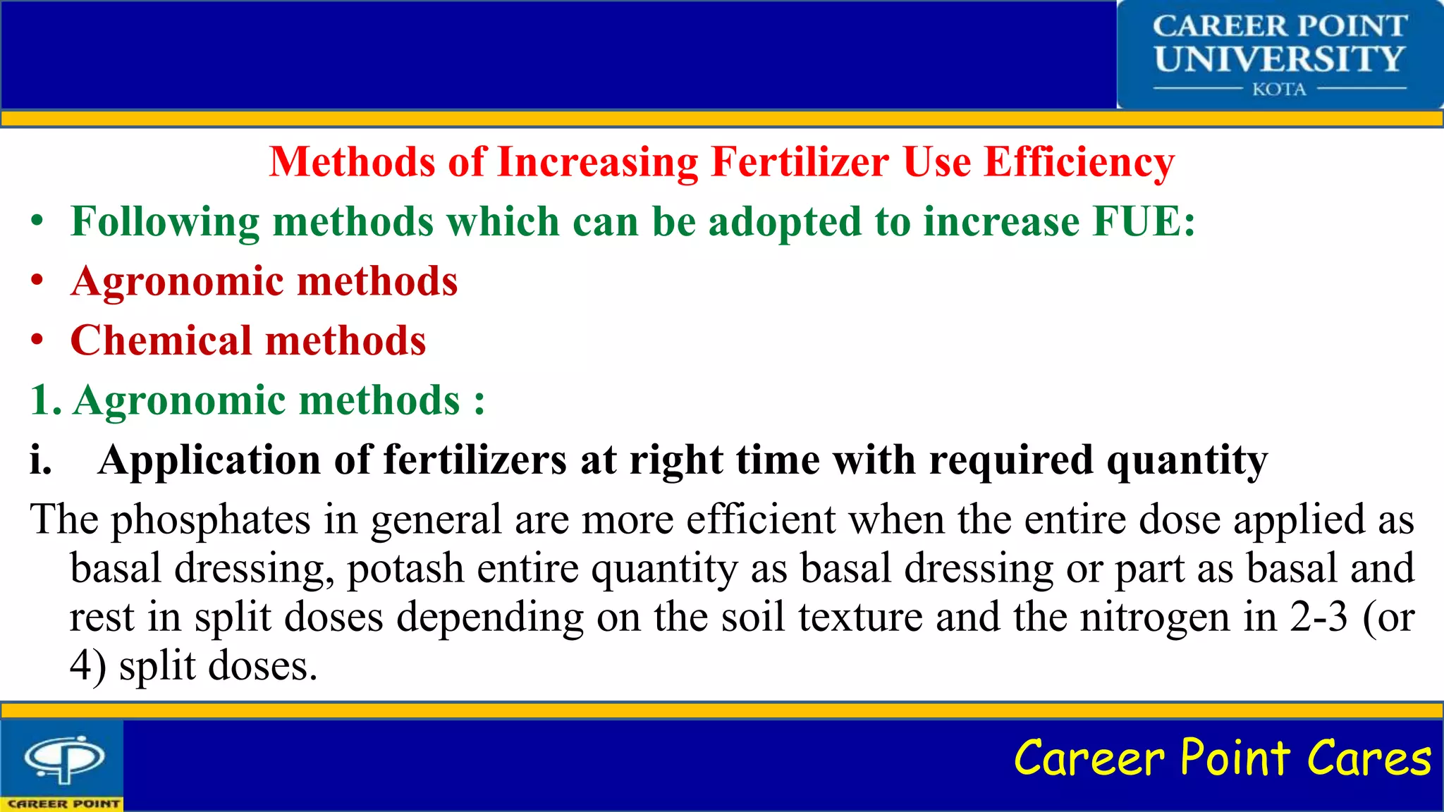 Nutrient use efficiency | PPTX