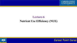 Nutrient use efficiency | PPTX