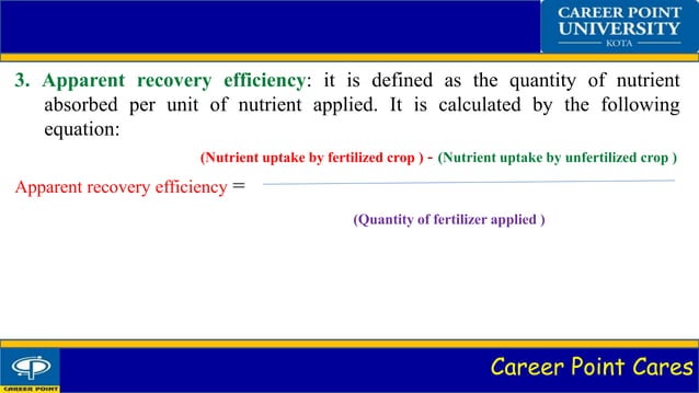 Nutrient use efficiency | PPTX