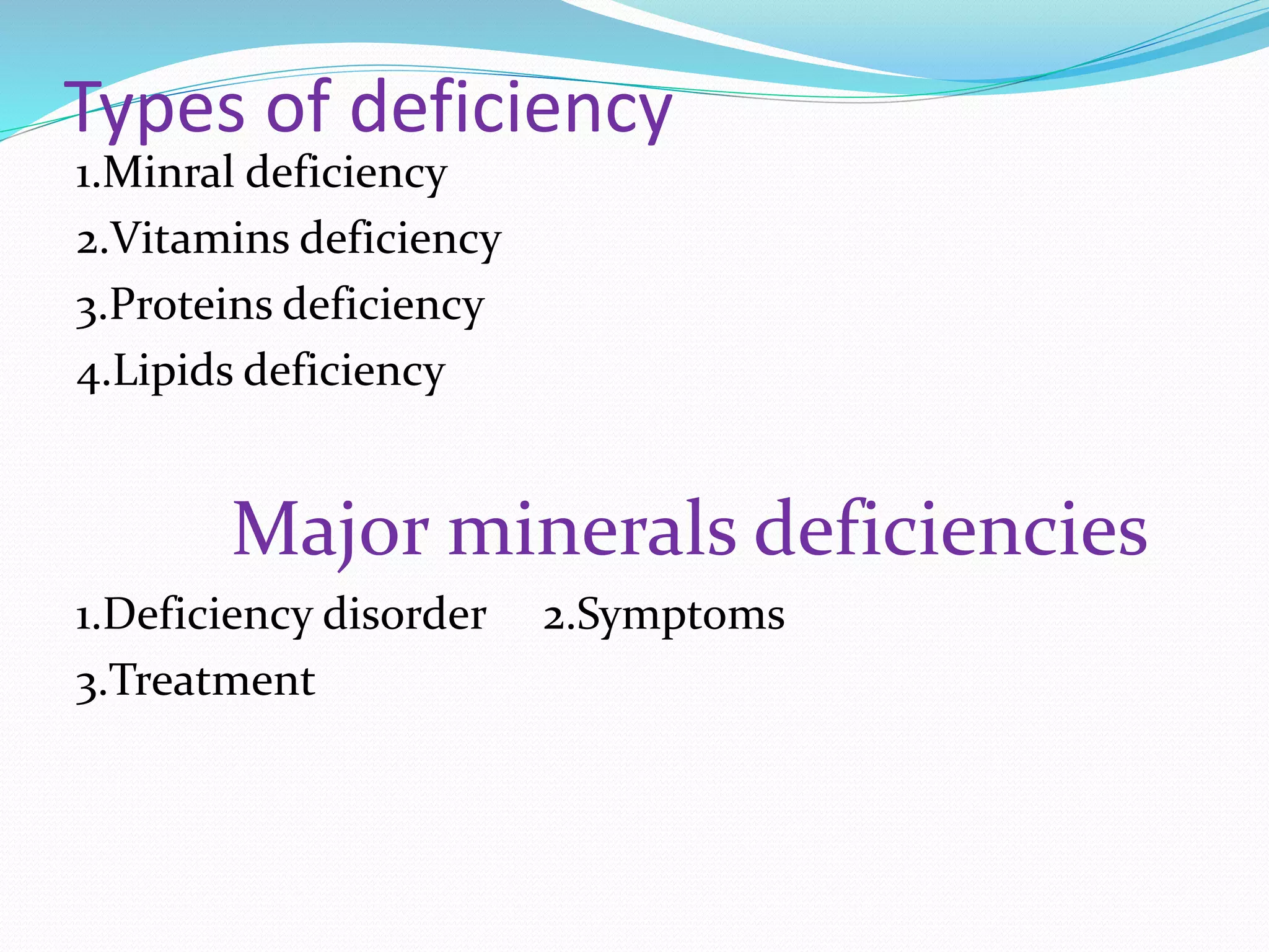 nutritional deficiency disorders in human | PPTX