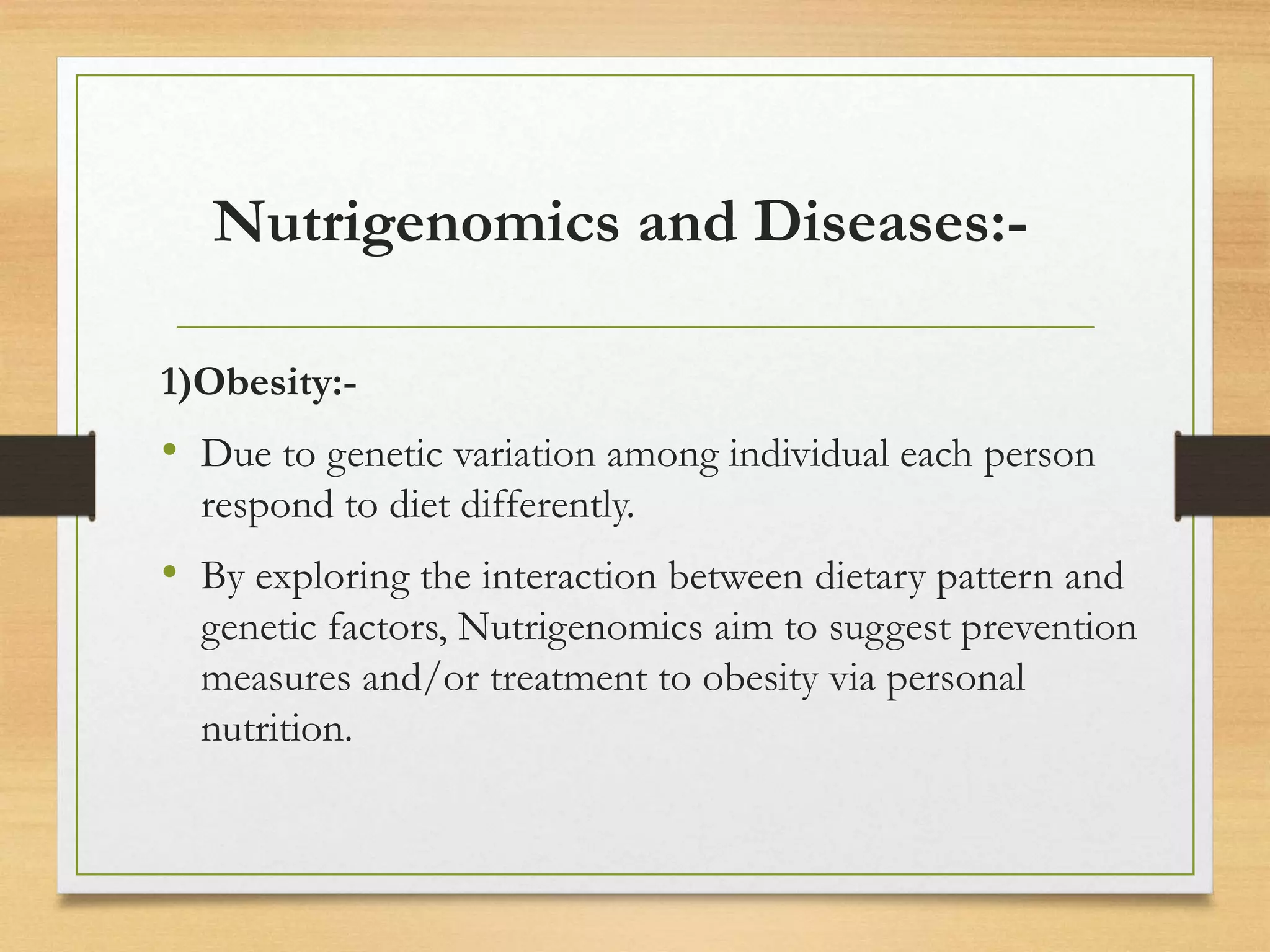 Nutrigenomics | PPTX