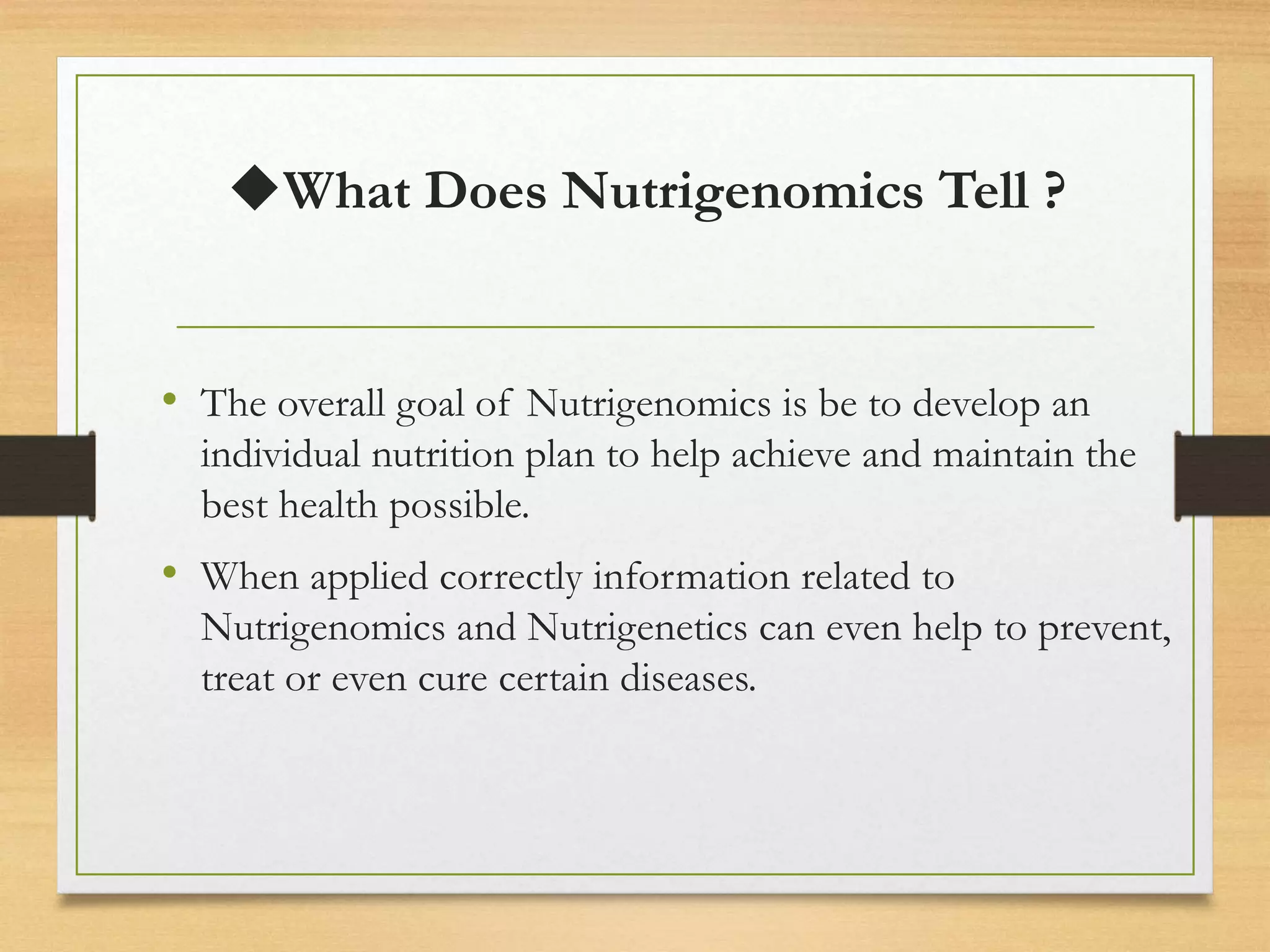Nutrigenomics | PPTX