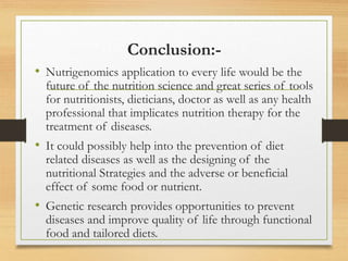 Nutrigenomics | PPTX
