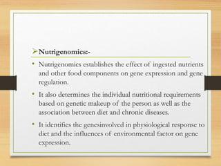 Nutrigenomics | PPTX