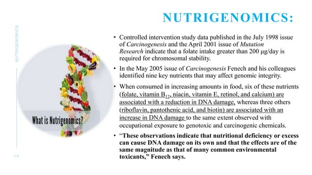 Nutrigenomics | PPTX | Endocrine and Metabolic Diseases | Diseases and Conditions