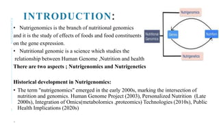Nutrigenomics | PPTX | Endocrine and Metabolic Diseases | Diseases and ...
