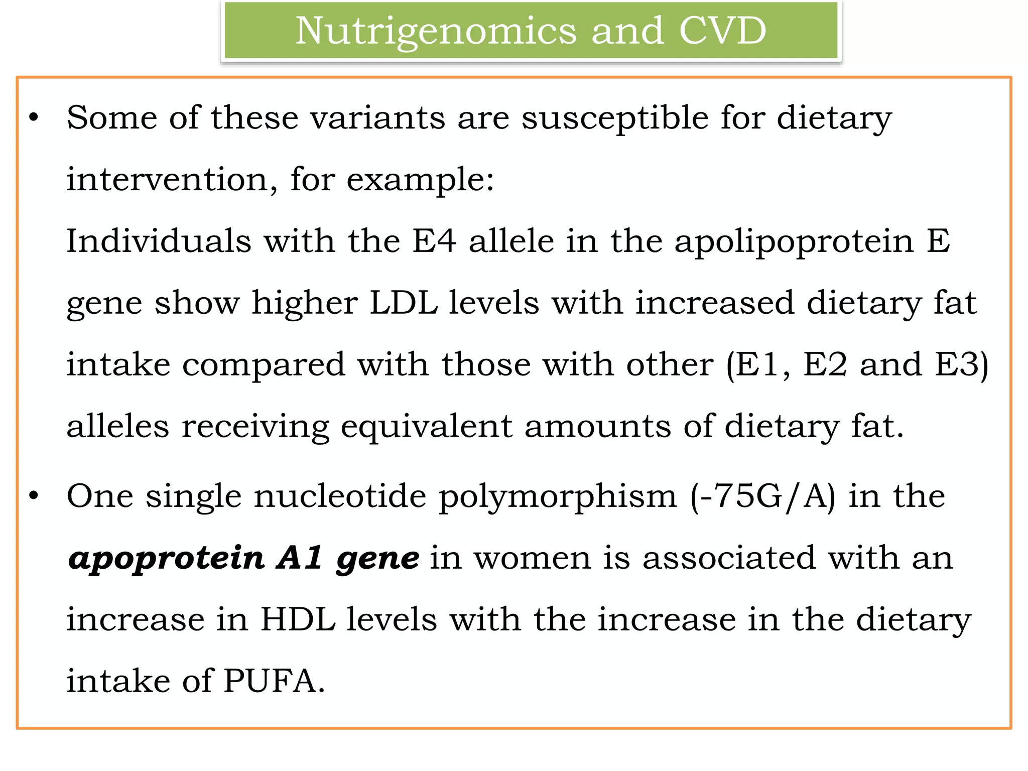 Nutrigenomics | PPTX
