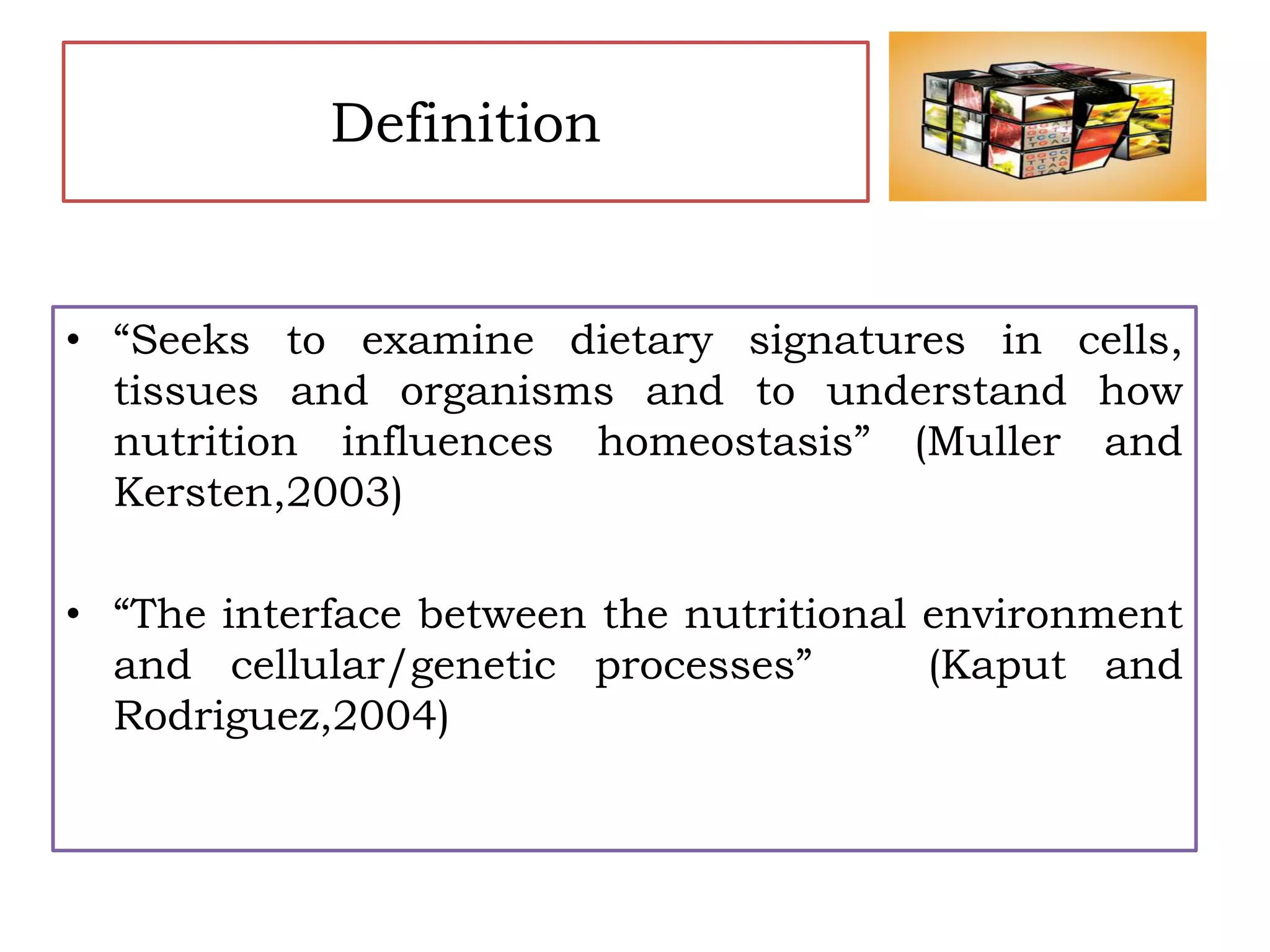 Nutrigenomics | PPTX