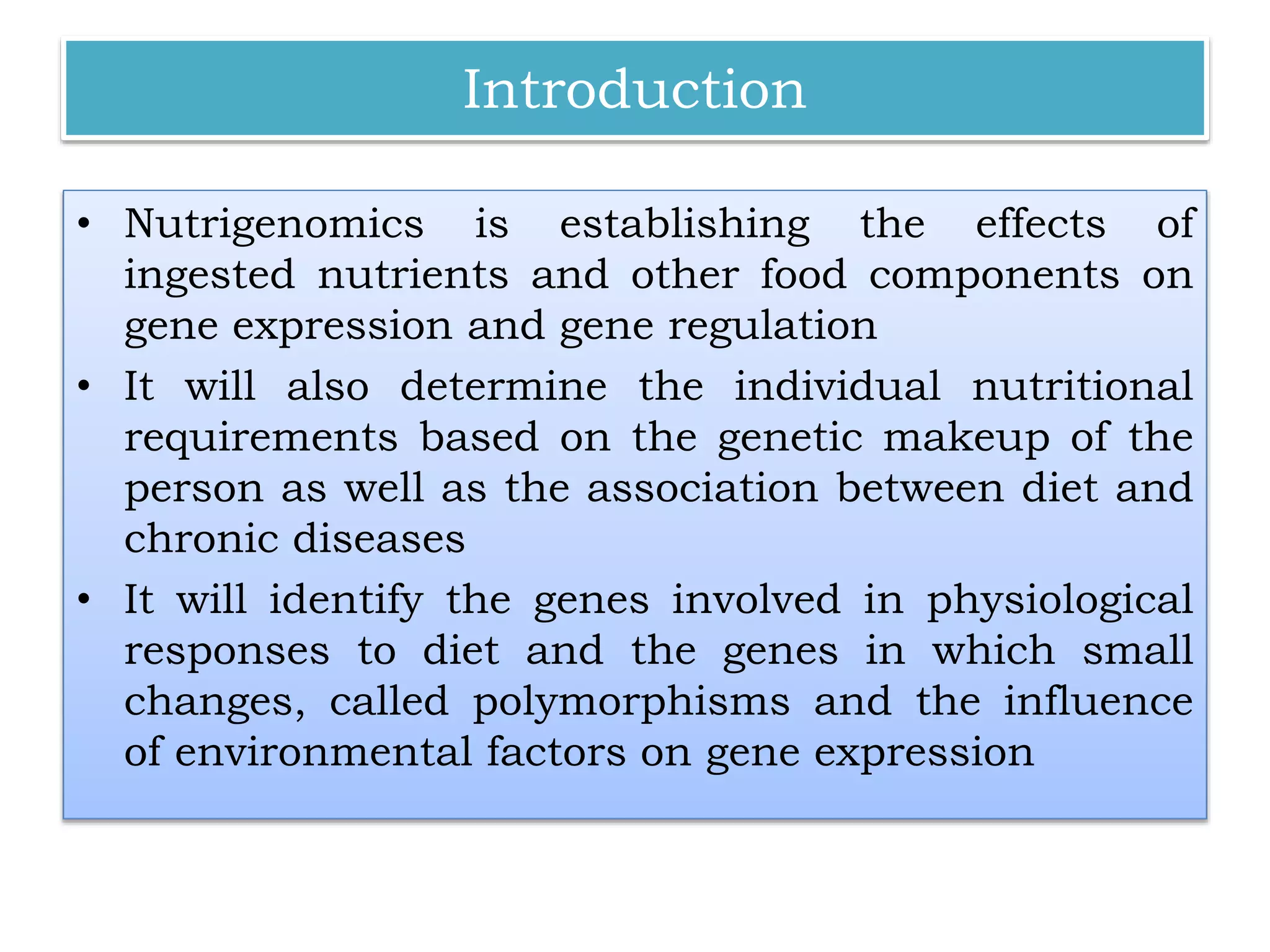 Nutrigenomics | PPTX
