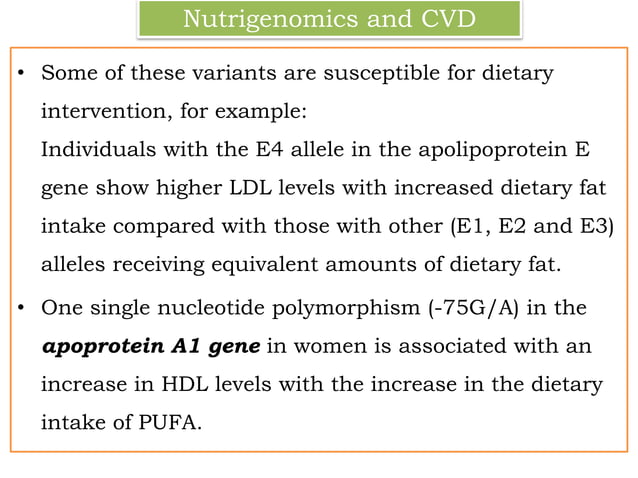 Nutrigenomics | PPTX | Nutrition | Healthy Living