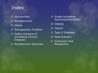 Nutrigenomics | PPTX