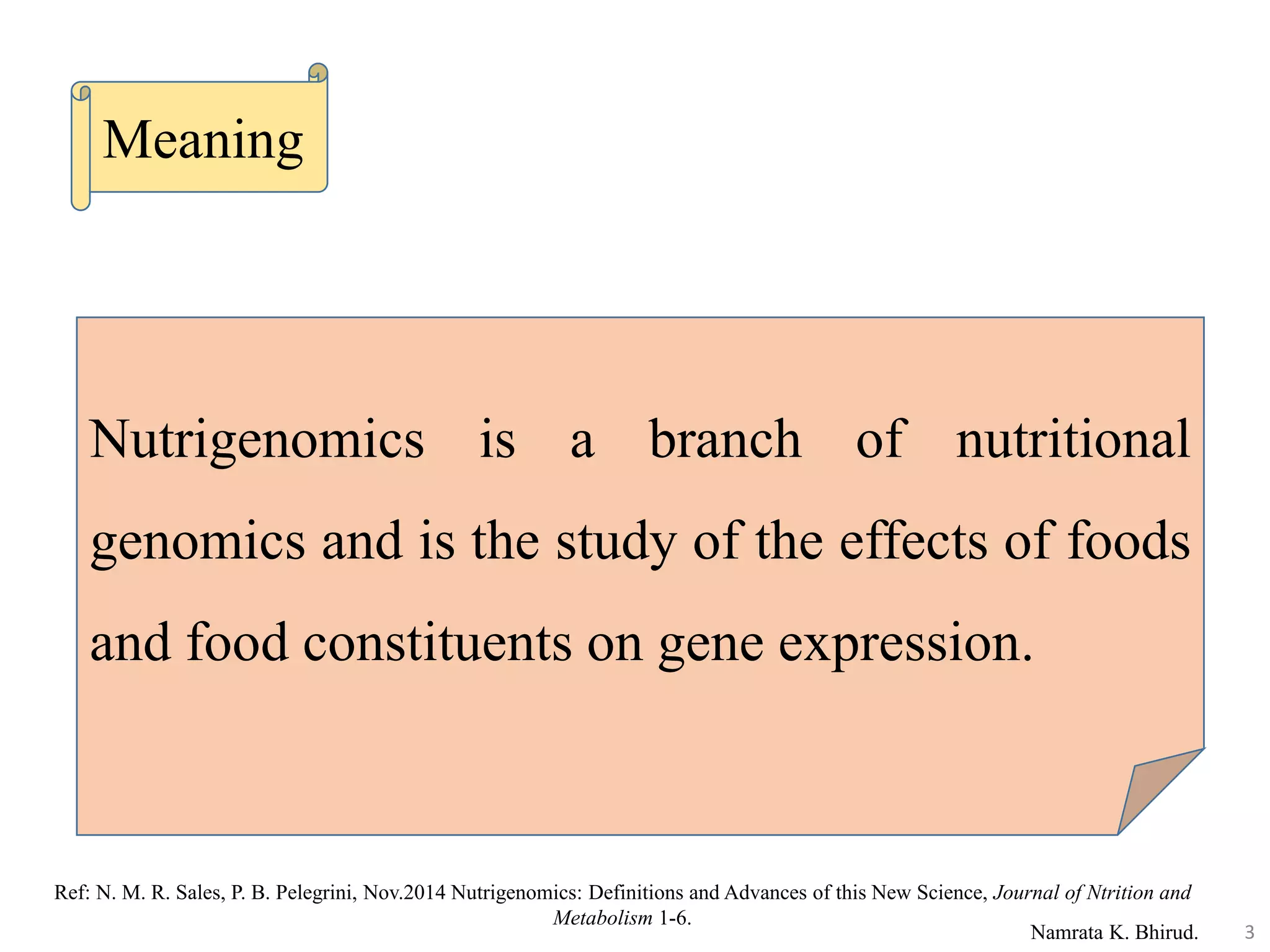 Nutrigenomics | PPTX