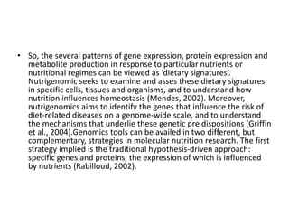 Nutrigenomics | PPTX