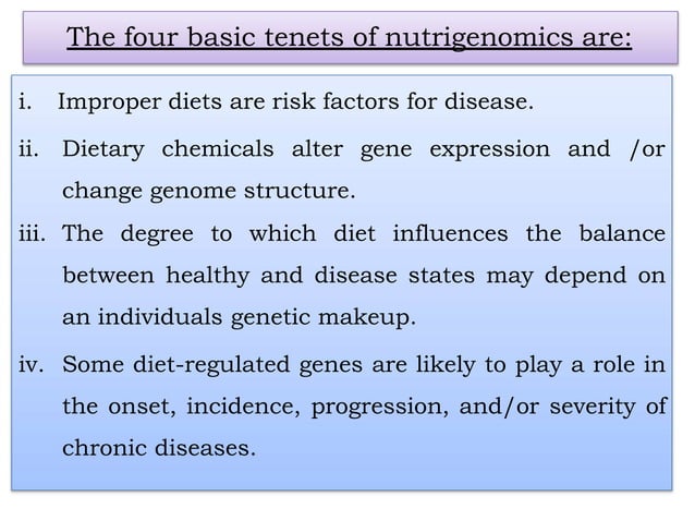 Nutrigenomics | PPT