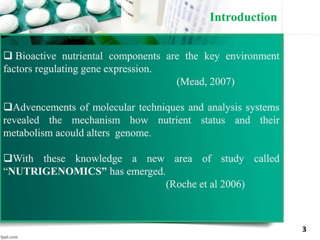 nutrigenomics.ppt | Nutrition | Healthy Living