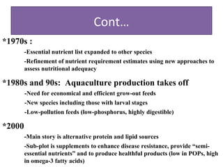 Nutrigenomics imerging face of aquaculture nutrition | PPT