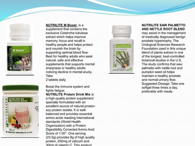 Nutrilite2 | PPT | Free Download