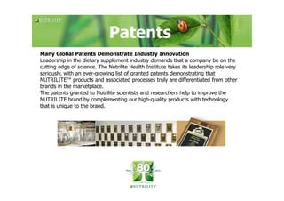 Nutrilite Organic Supplements | PDF