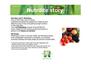 Nutrilite Organic Supplements | PDF