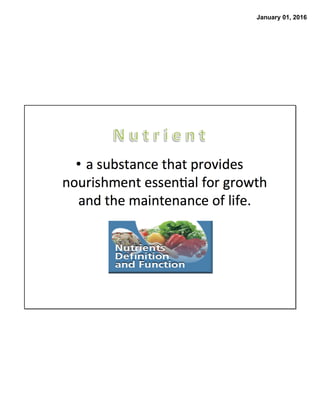 Nutrition Powerpoint | PDF