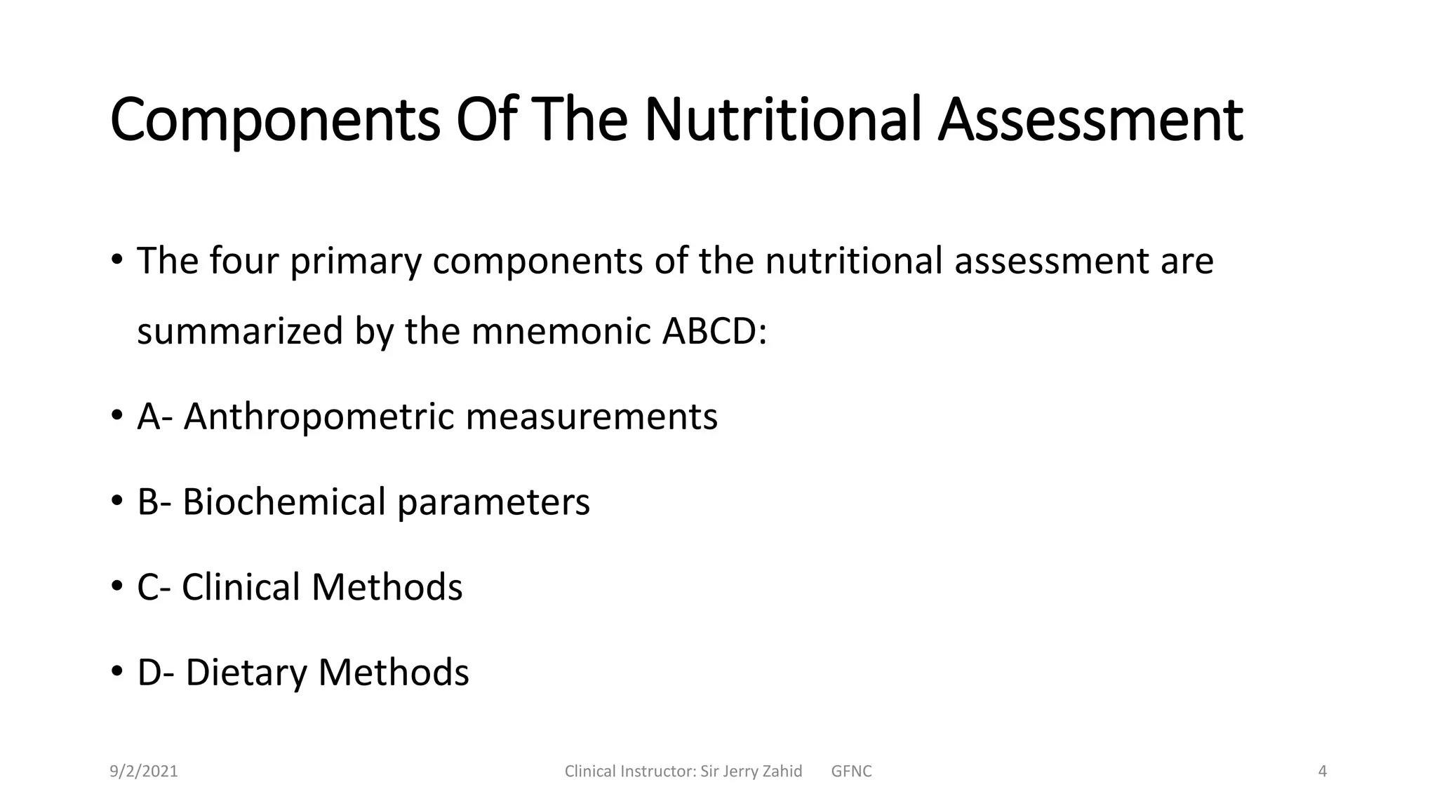 Nutrional assessment & malnutrition | PPTX